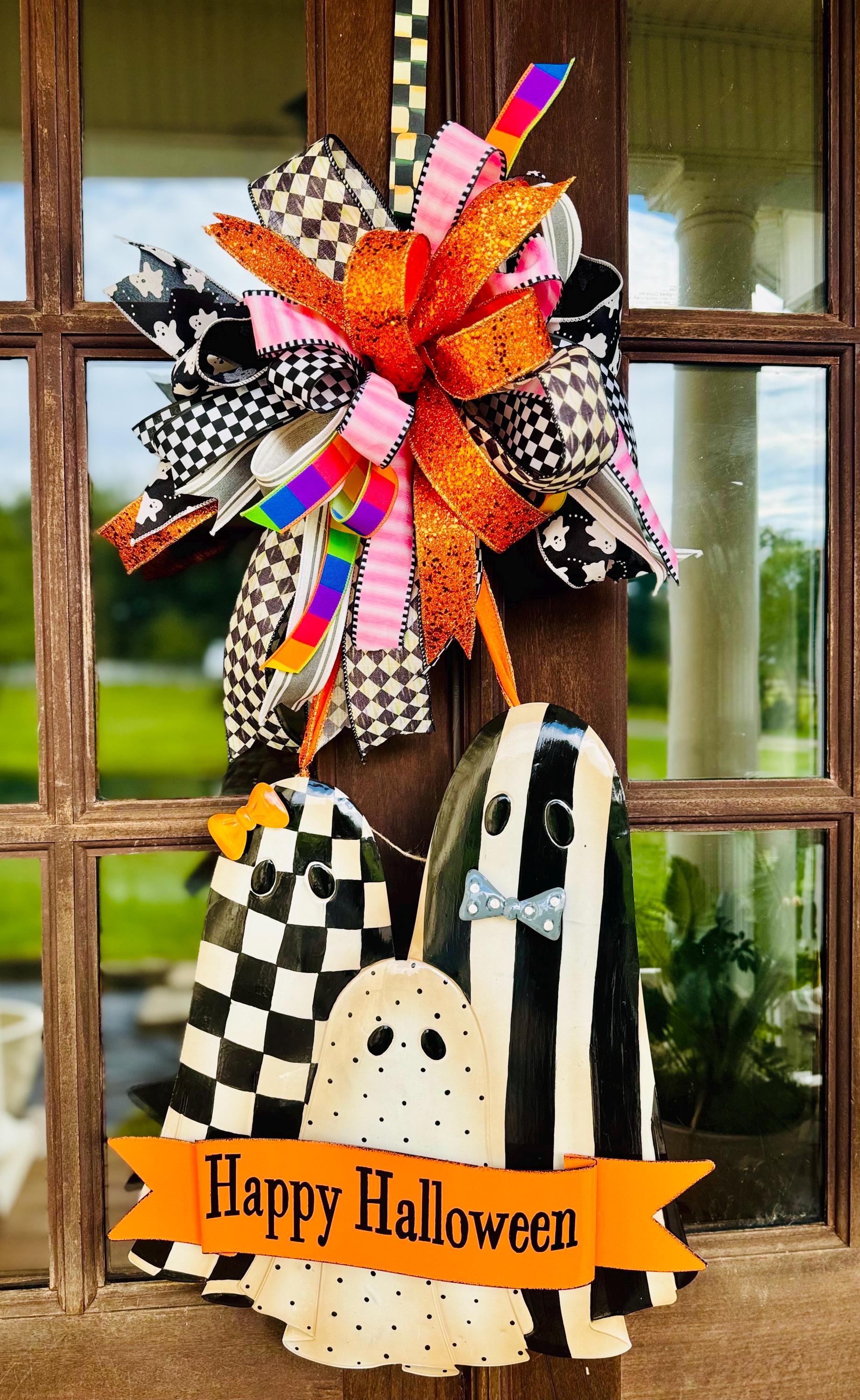 Hand Painted Whimsical Ghost Door Hanger - Etsy