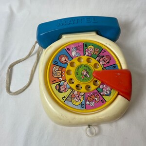 1984 Mattel, My First Phone Pull String Toy WORKS - Etsy