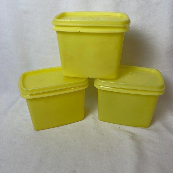 Yellow Tupperware - Etsy