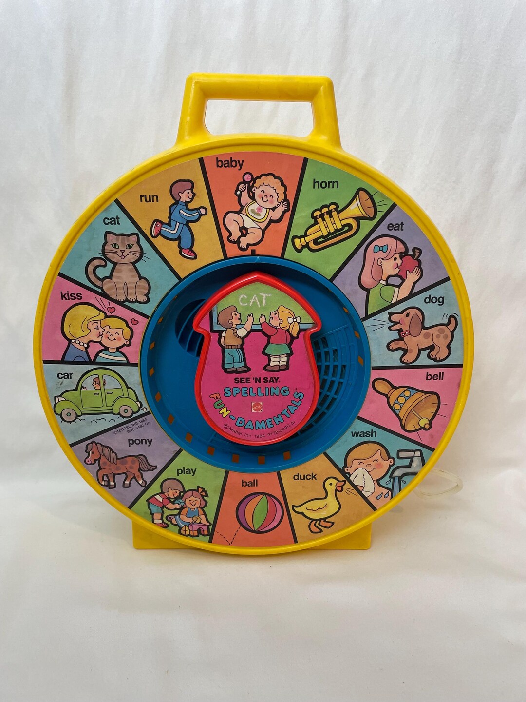 1984 Mattel Pull String See N Say Spelling Fun Toy - Works! - Etsy