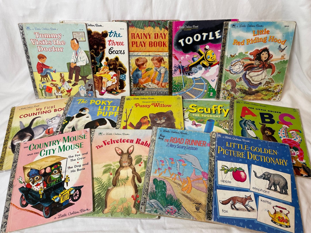 Lot of 14 Vintage Little Golden Books 1950s 1990s - Etsy
