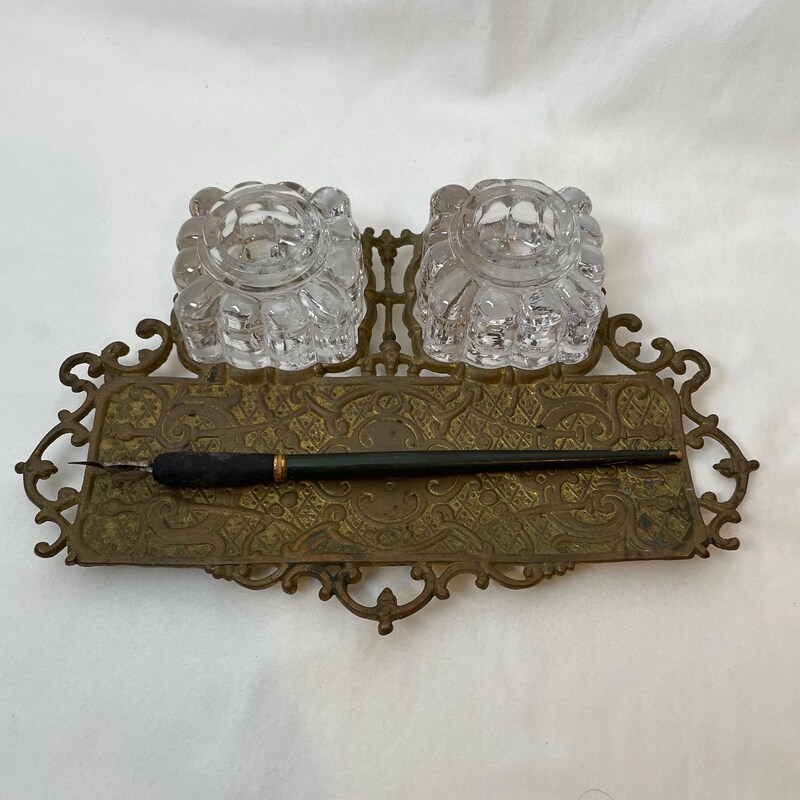 Double Inkwell - Etsy