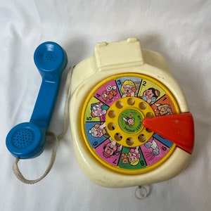 1984 Mattel, My First Phone Pull String Toy WORKS - Etsy