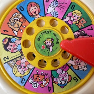 1984 Mattel, My First Phone Pull String Toy WORKS - Etsy