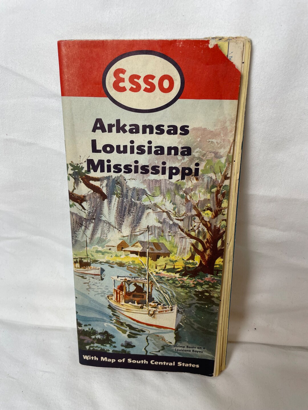 1950 Esso Road Map Arkansas, Louisiana, Mississippi Vintage - Etsy