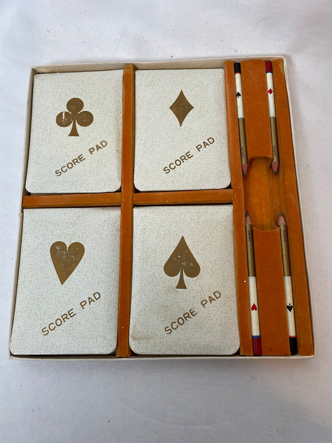 Vintage Bridge Game Score Books With Matching Pencils - Etsy