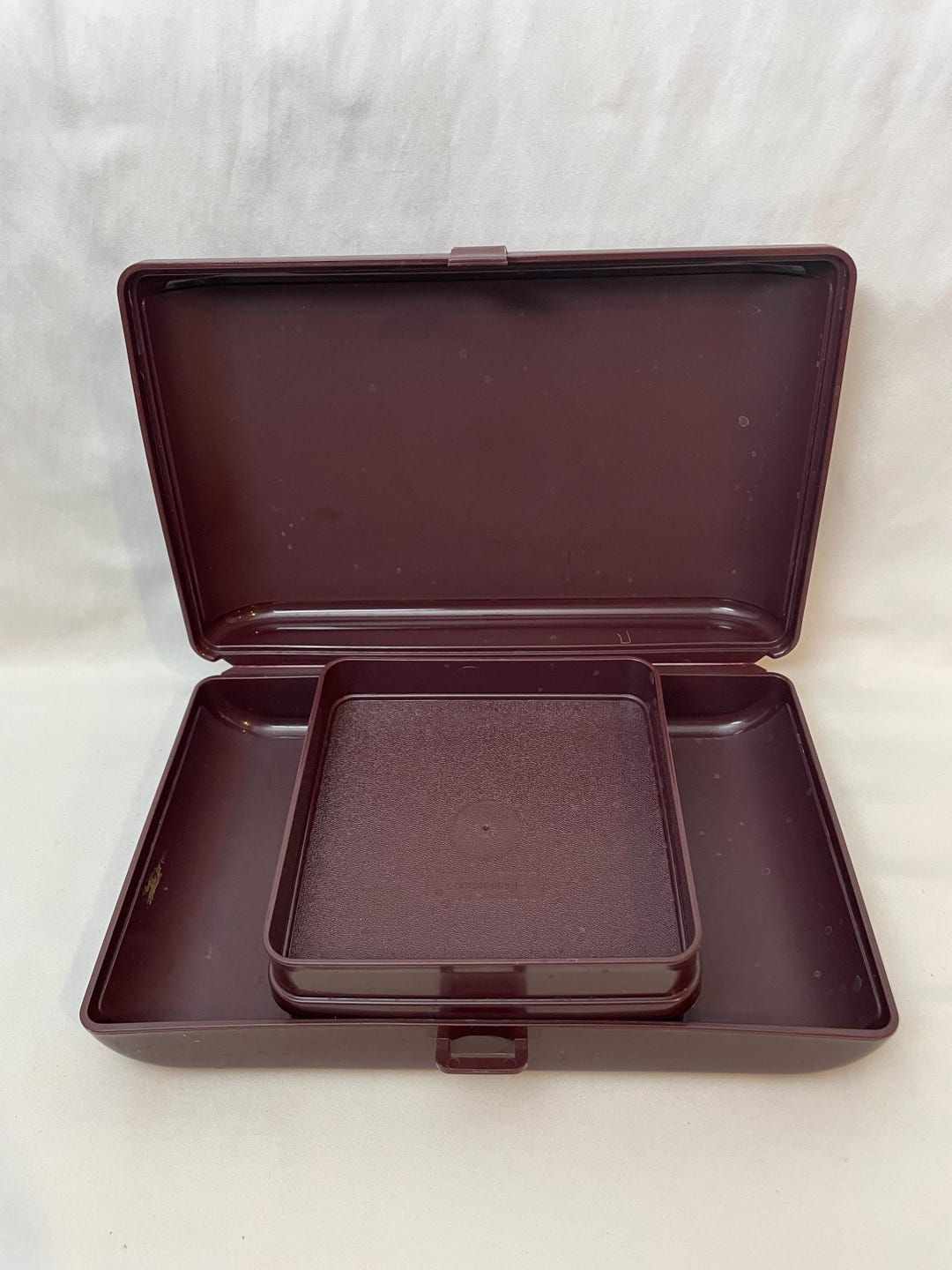 Vintage Tupperware Tuppercraft Valet, Travel Case Organizer Burgundy - Etsy