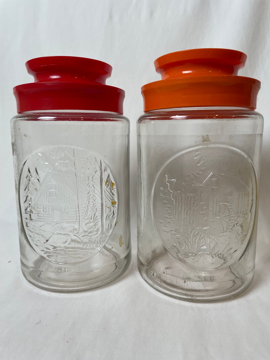 2 Vintage Anchor Hocking TANG Jars With Lids - Etsy