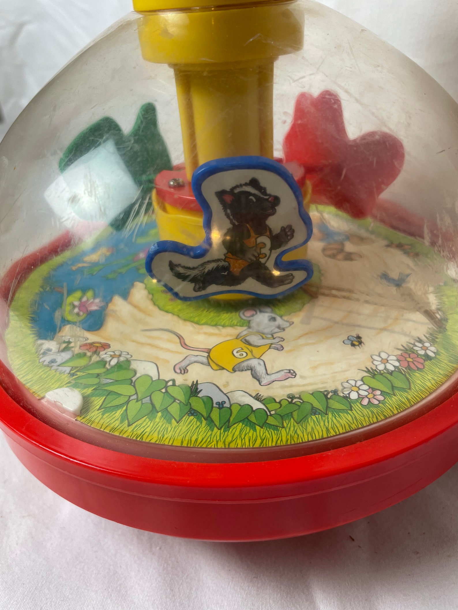 Redbox Fun Years Vintage Push and Spin Toy - Etsy