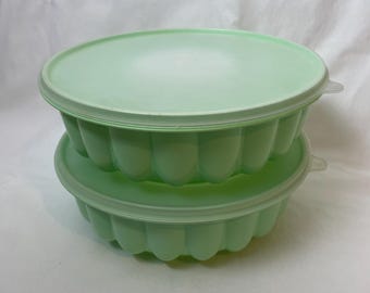 Vintage TUPPERWARE JELLO Mold, Mint Green Two-piece 1970s - Etsy