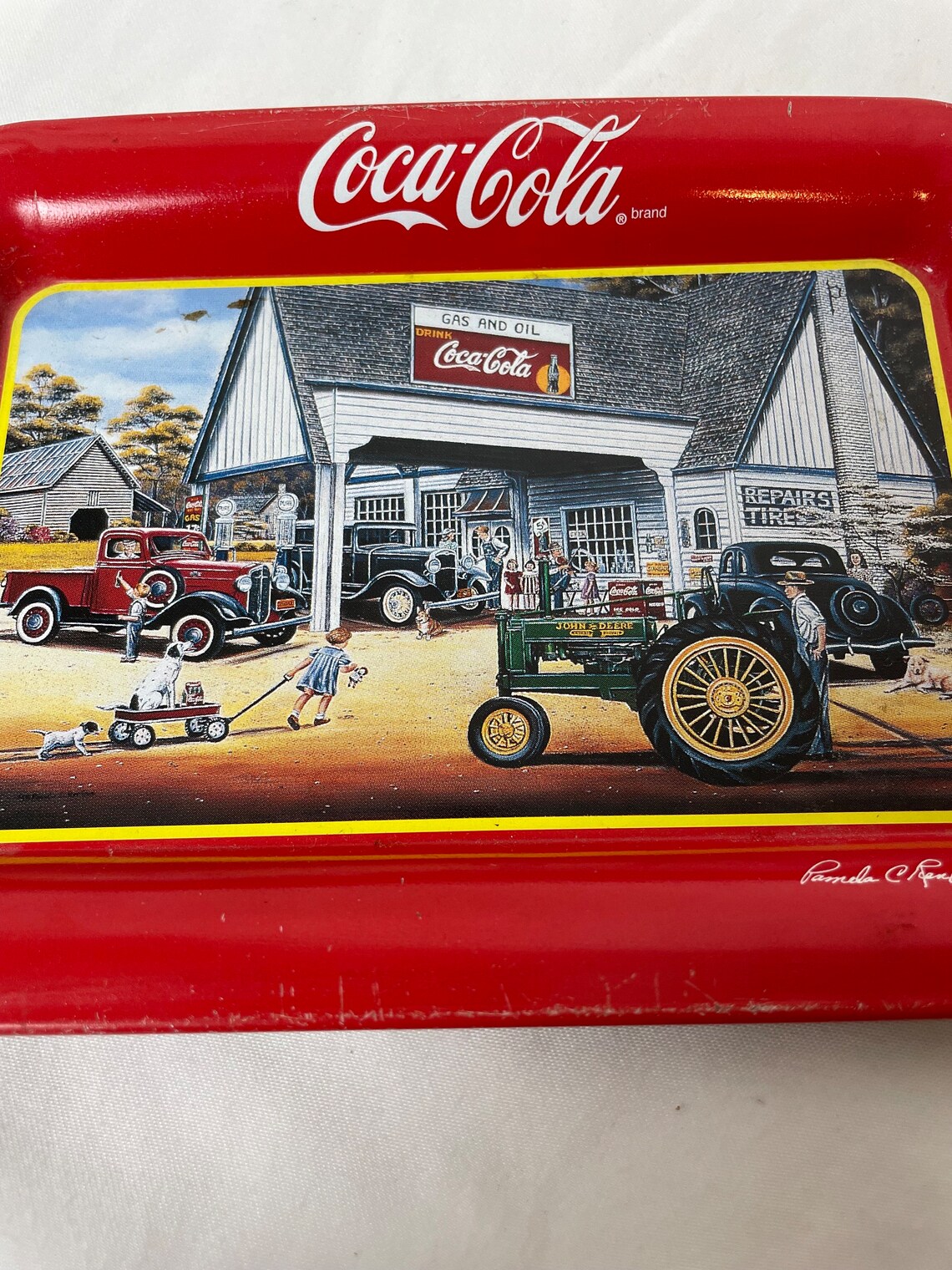 1998 Mini Coca Cola John Deere Tin Tray - Etsy
