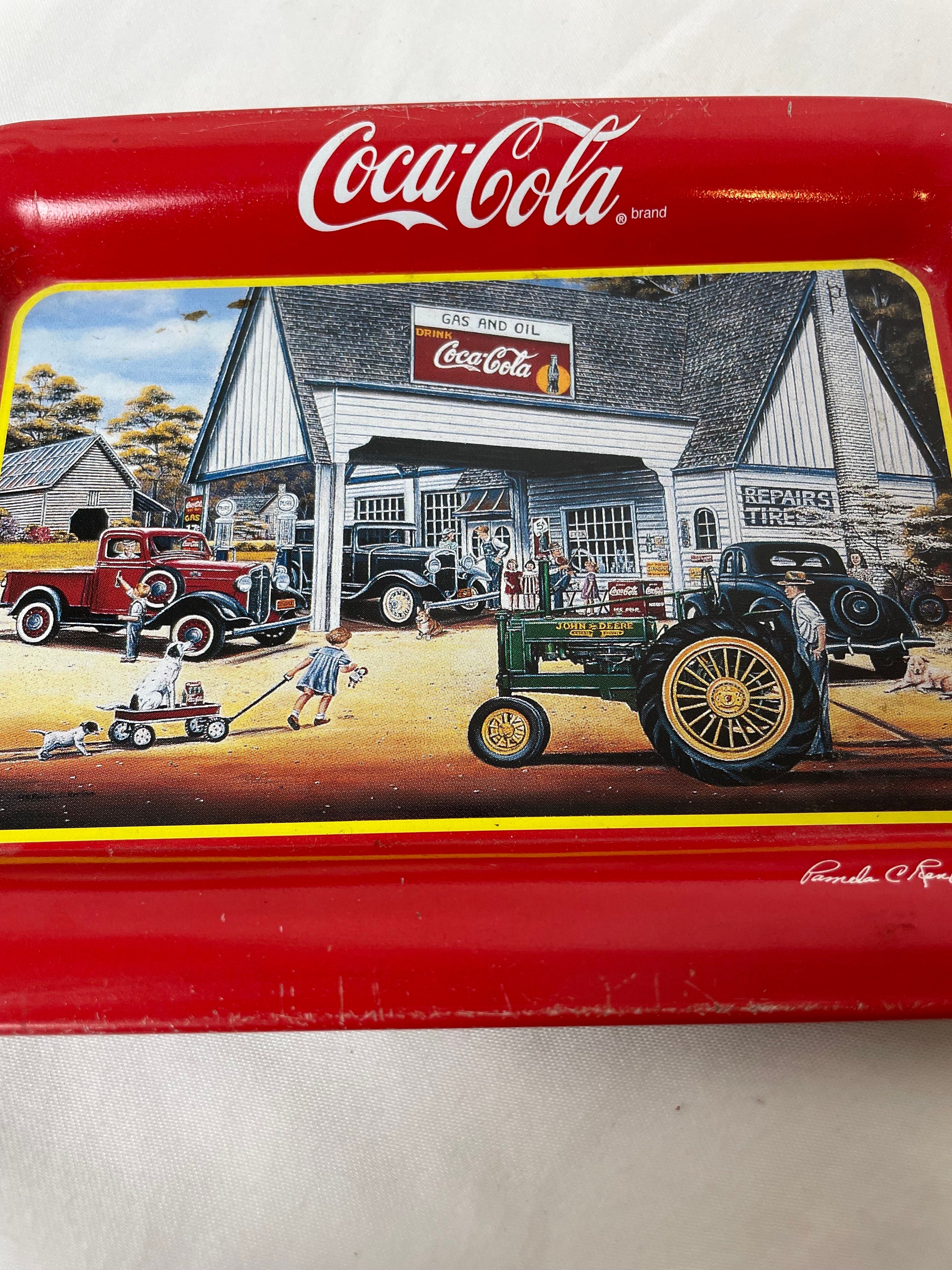 1998 Mini Coca Cola John Deere Tin Tray - Etsy