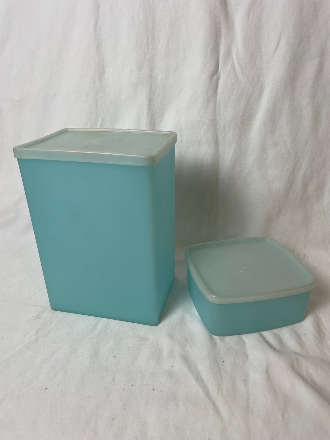 Two Vintage Tupperware - Freezer Keeper Ice Cream Containers - Etsy
