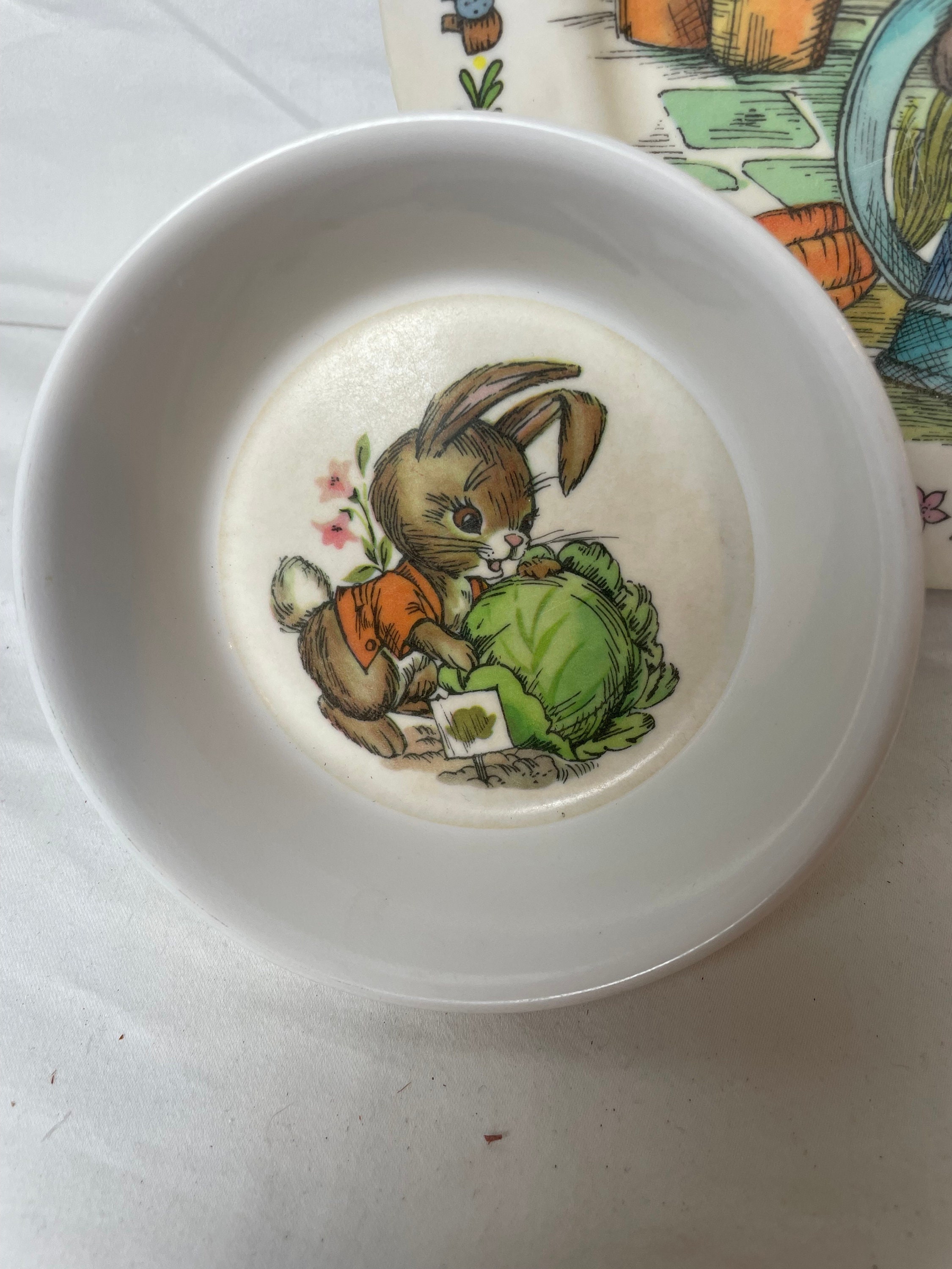 Vintage Oneida Peter Rabbit Melamine Childrens Dishes Set - Etsy