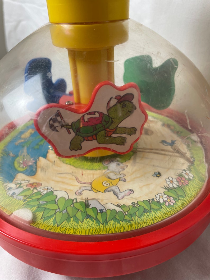 Redbox Fun Years Vintage Push and Spin Toy - Etsy