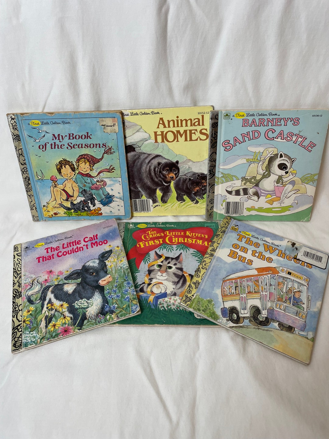 Set of 6 Mini Vintage Little Golden Books 5.5 - Etsy