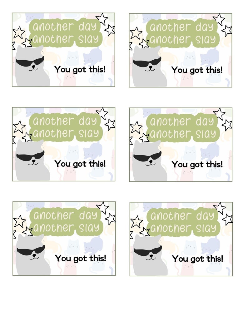 Testing Printable Affirmation Cards | Encouragement Cards | Lunch Box ...