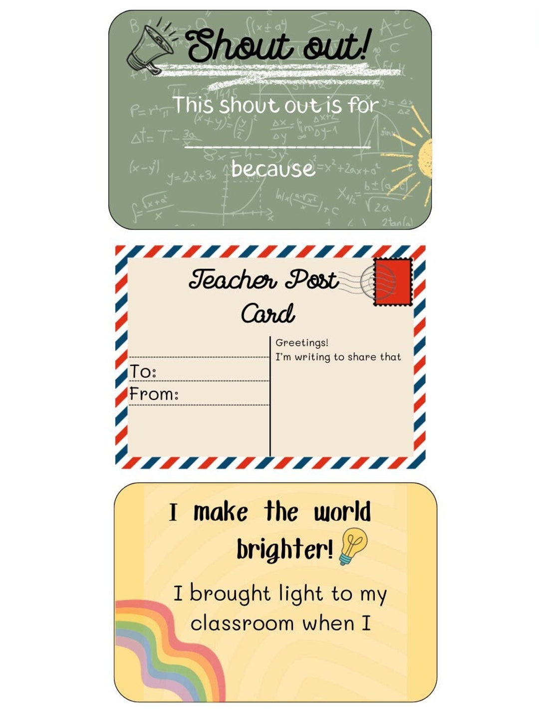 Teacher Mail: Positive Reinforcement to Send Home Digital Lower Price ...