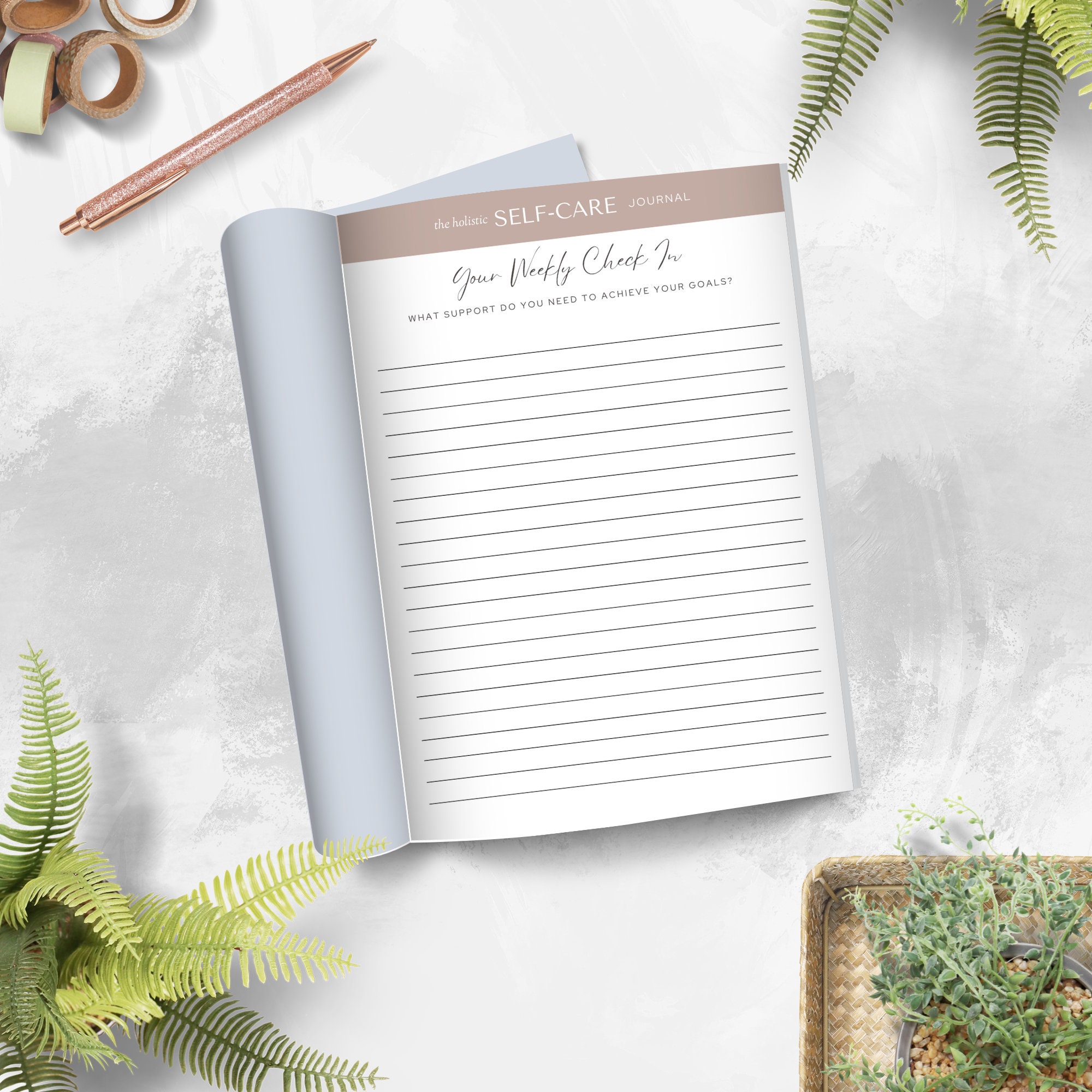 Self-care Journal, Digital Download, Printable, Self-care Workbook ...