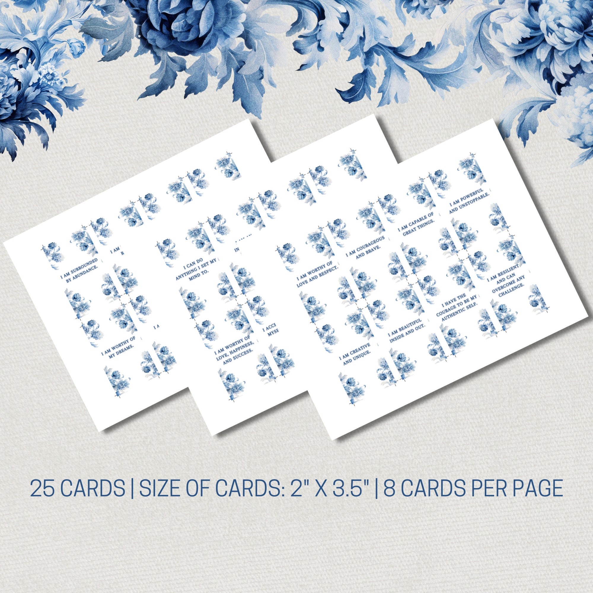 I AM Affirmation Cards for Women, Self Care Gift, Digital Download ...