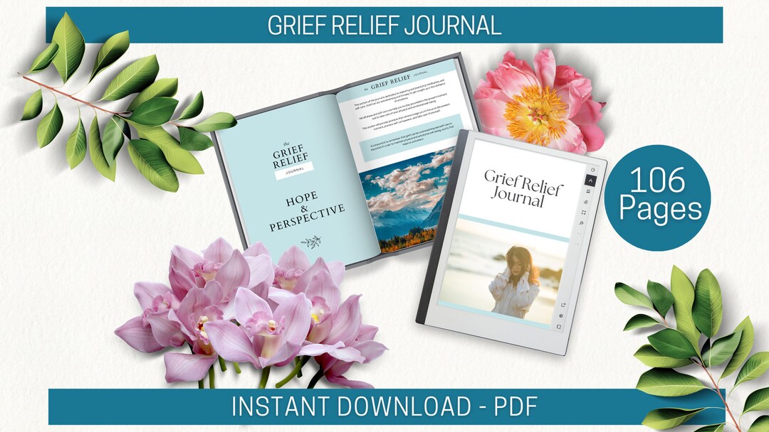 Digital Grief Journal, Lost Loved One and Healing Prompts, Grief for ...