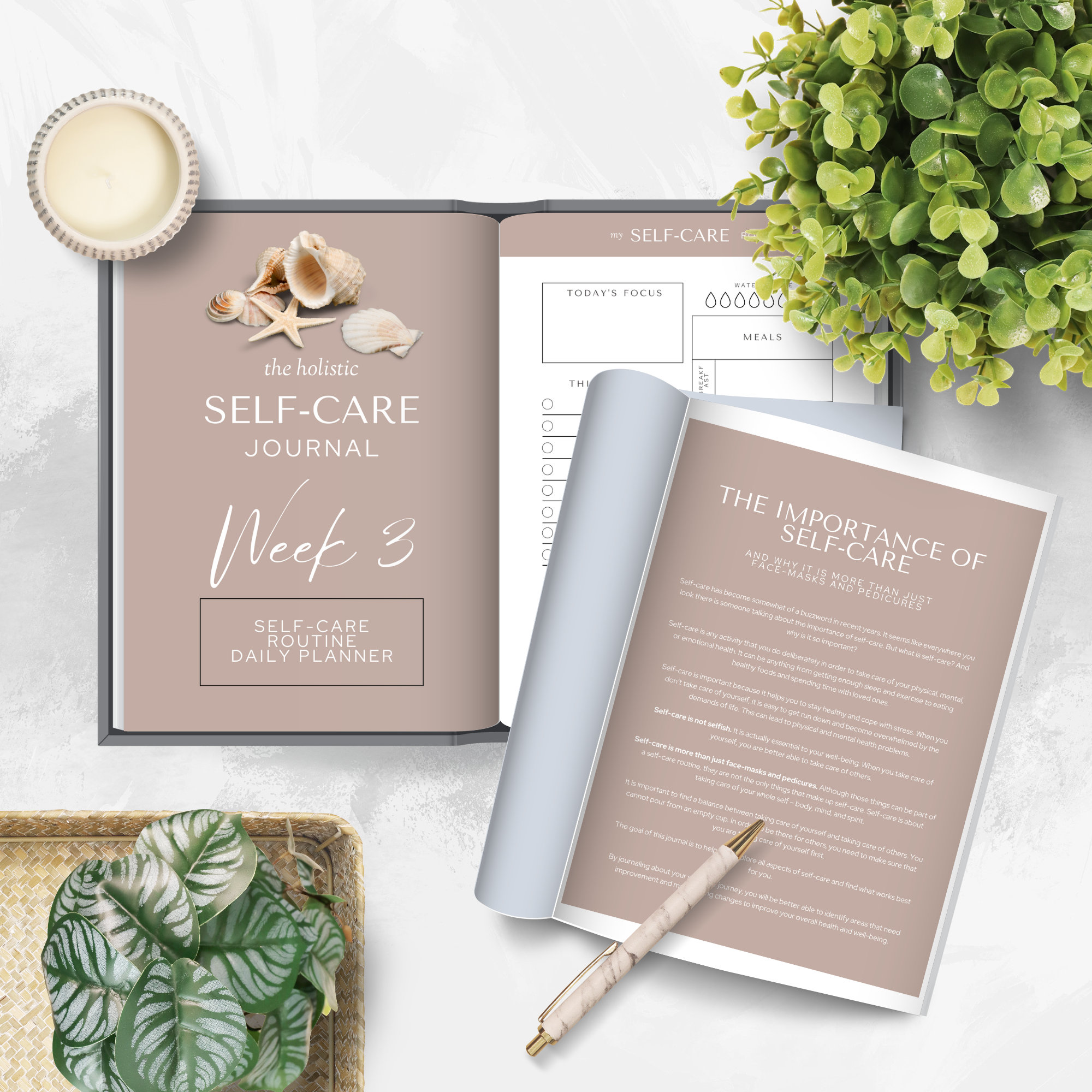 Self-care Journal, Digital Download, Printable, Self-care Workbook ...
