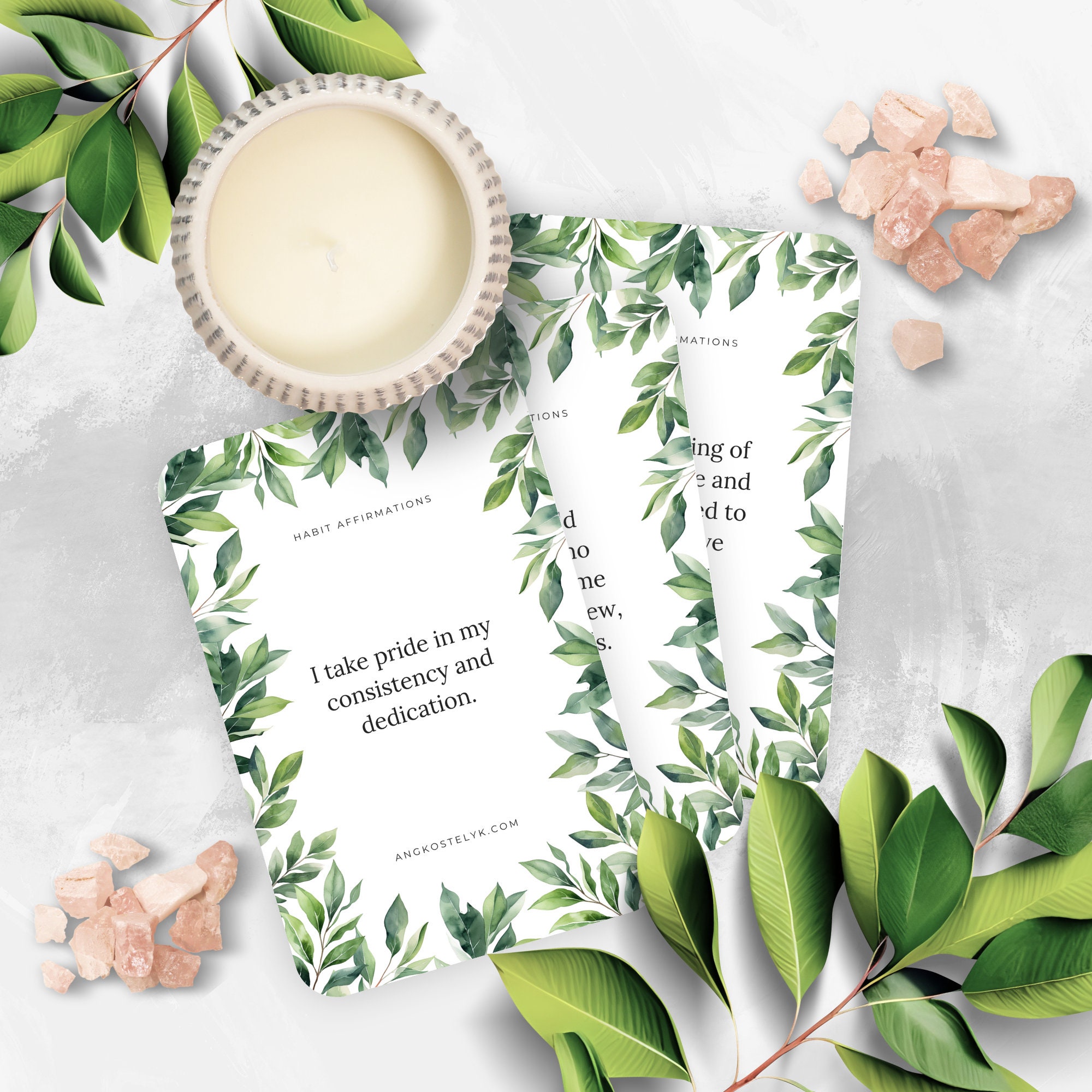 50 Habit Affirmation Cards Printable, Affirmation Cards Digital, Vision ...