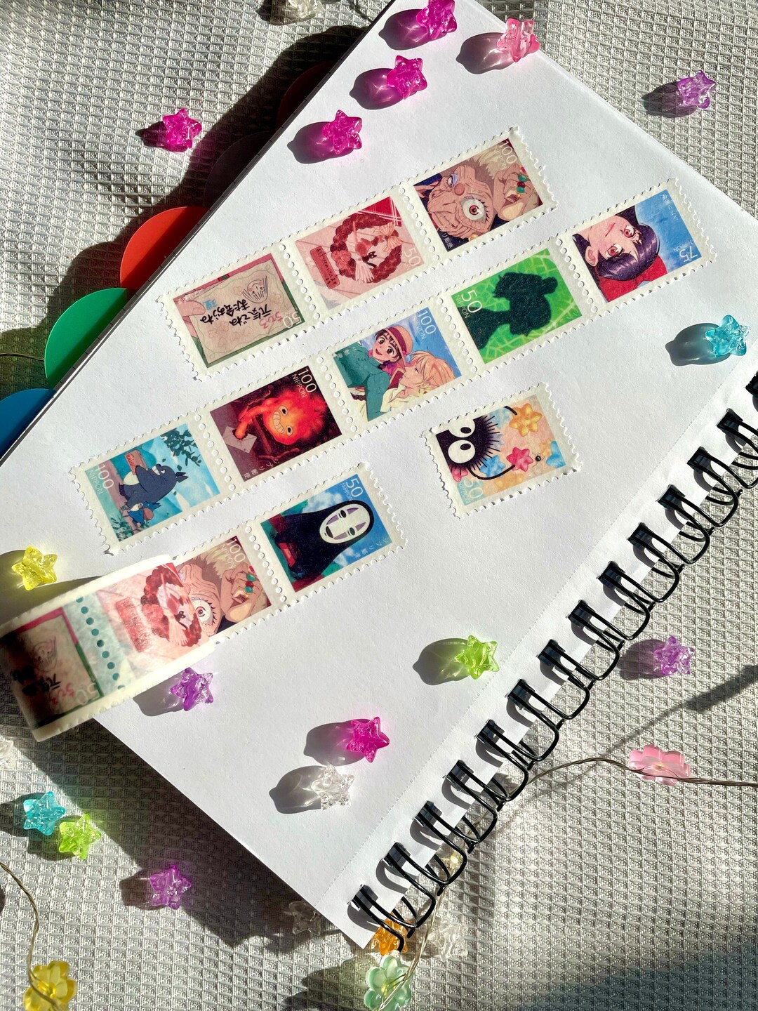 Ghibli Movies Stamp Washi Tape - Etsy