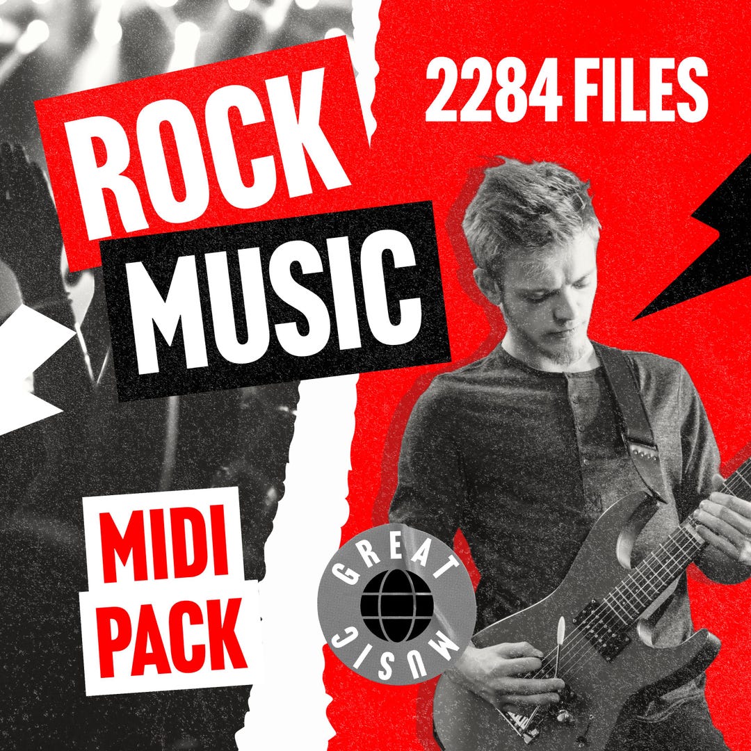 2,284 Rock MIDI Files – 17 Subgenres & 13 Construction Kits for Drums ...