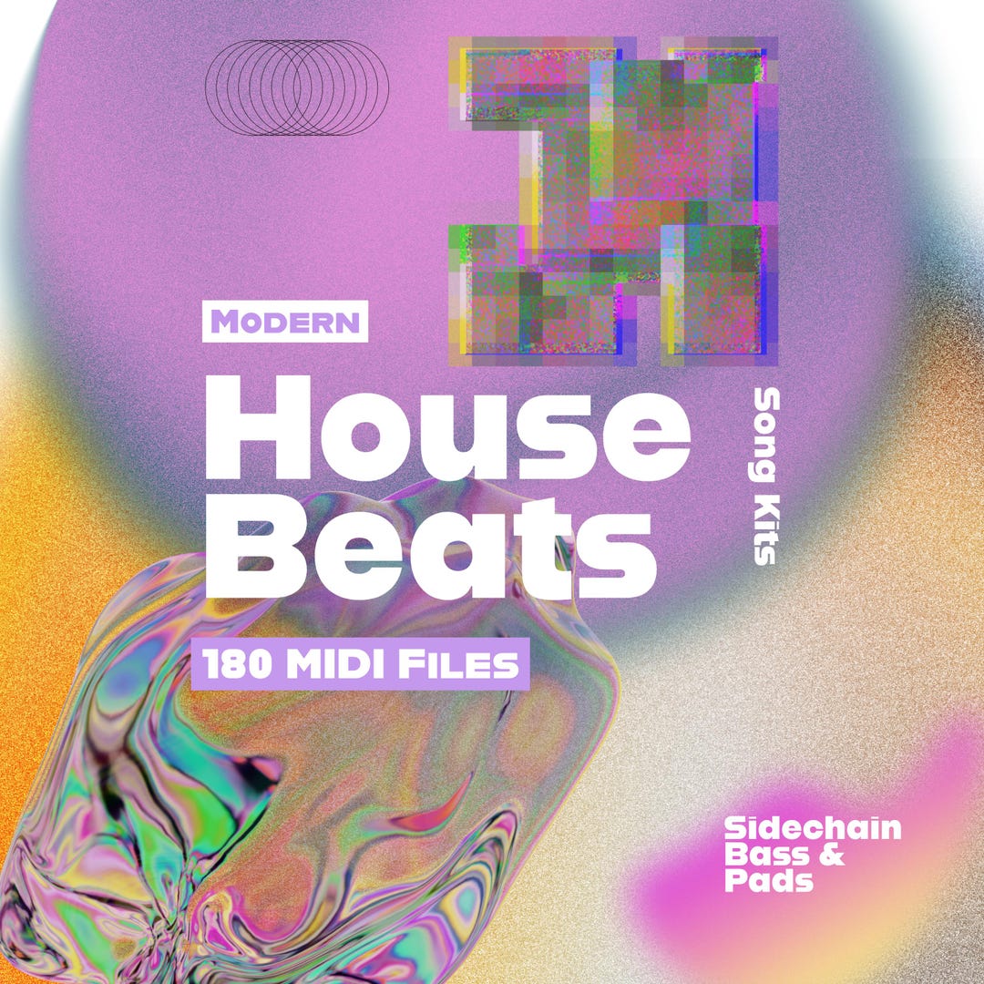 Modern House MIDI Pack – 180 MIDI Files for Basslines, Chords & Song ...