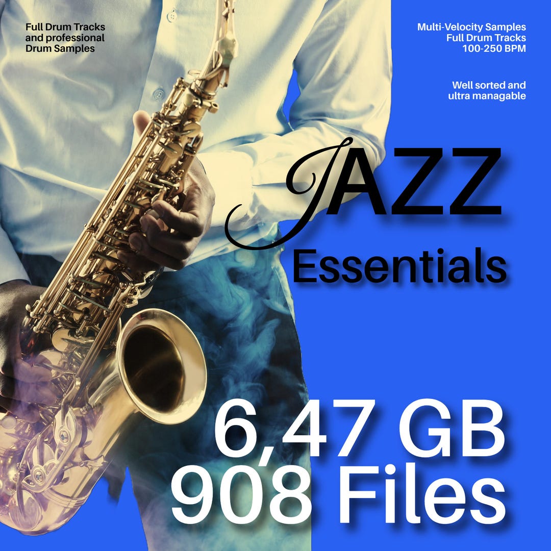 Jazz Drum Sample Pack – 908 Files With Loops, One-shots & Fills | Swing ...