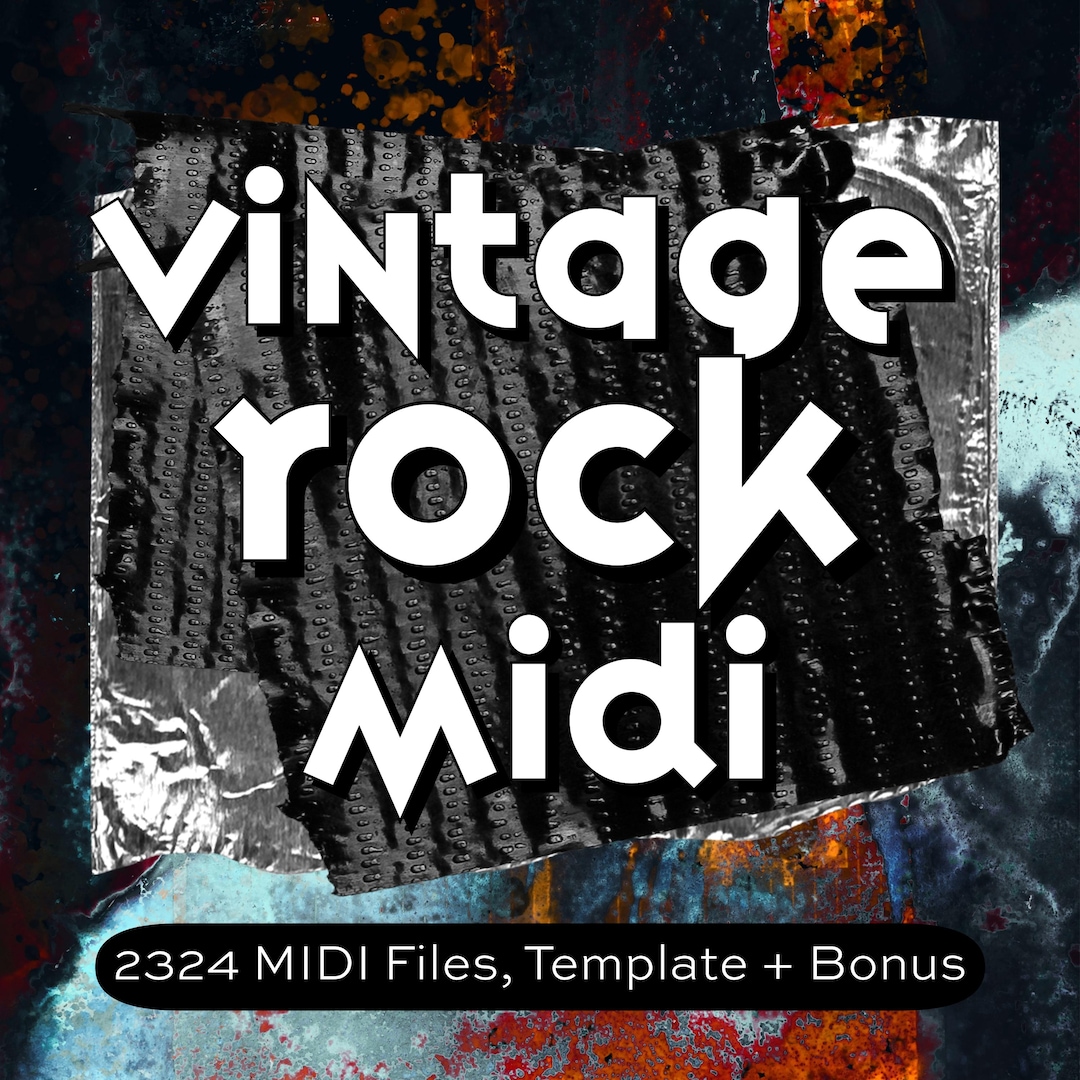 Rock Drum MIDI Pack – 2324 Vintage Grooves + Samples & Template ...