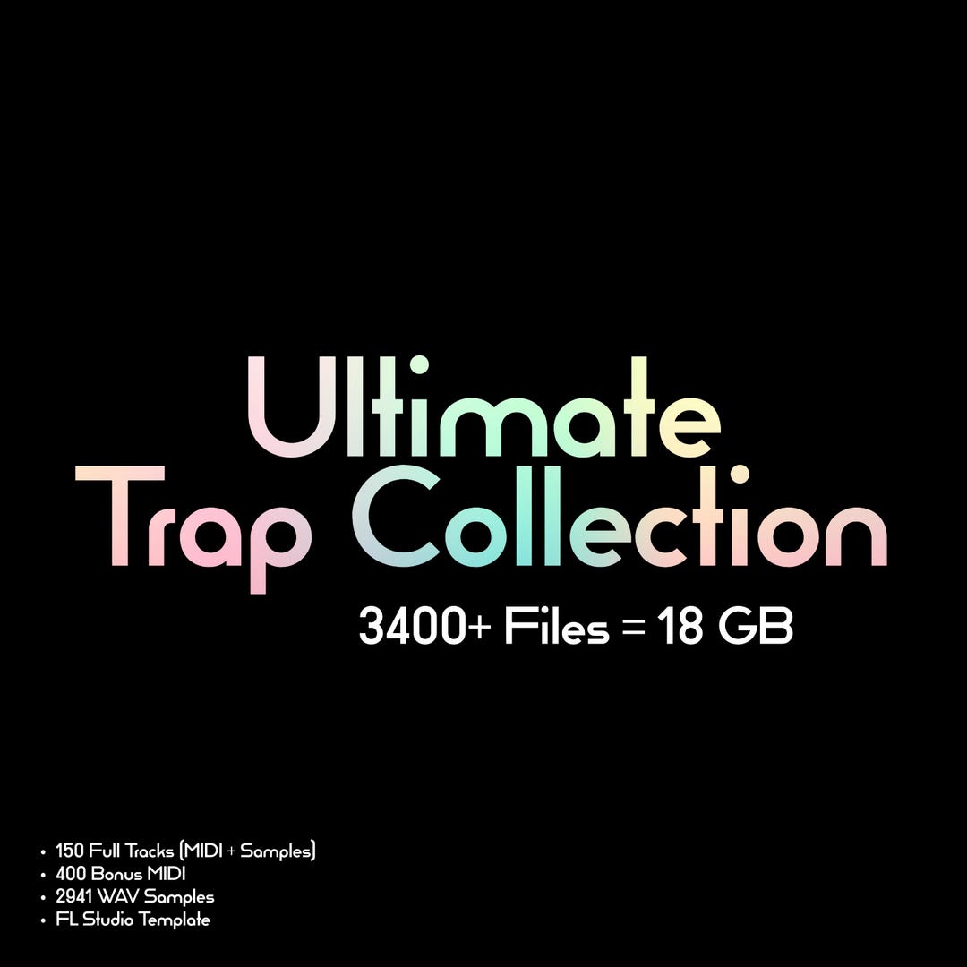 Ultimate Trap Producer Pack – 150 Kits, 3400 Files, 18 GB Sound Library ...