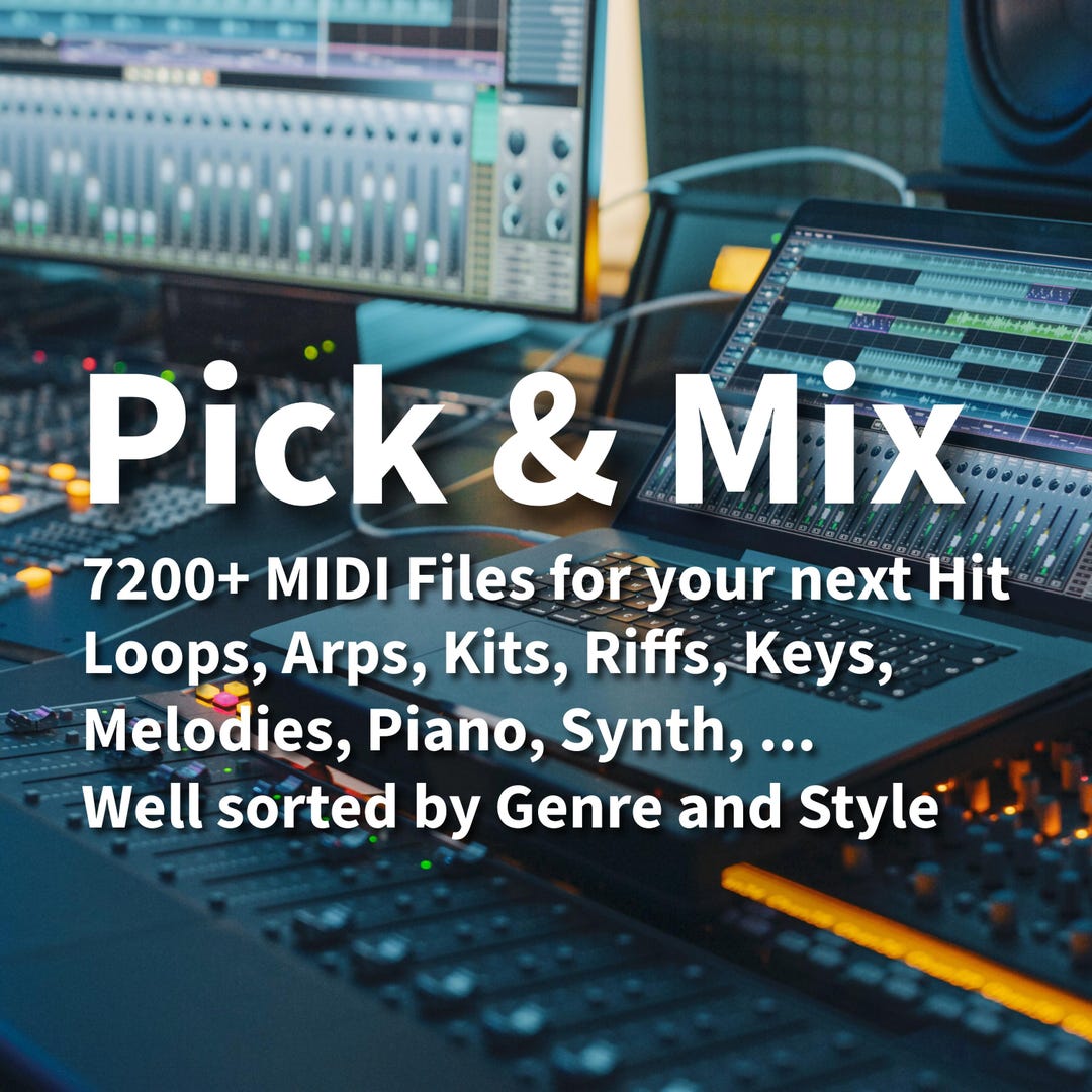 MIDI Pack 7200+ Files – Loops, Melodies, Arps, Riffs, Chords ...