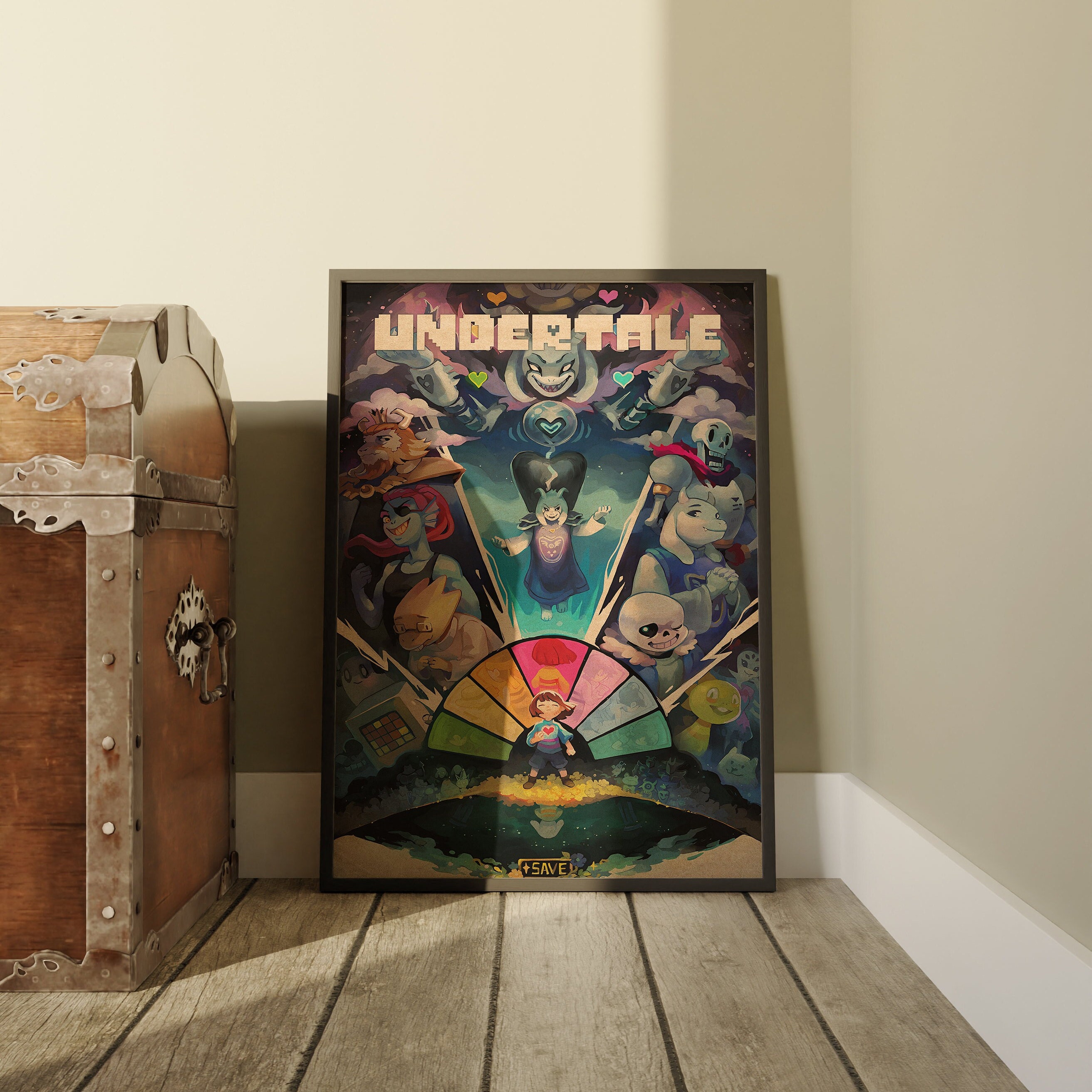 Undertale Game Poster, Retro Wall Art, Vintage Home Decor, Kraft Paper ...