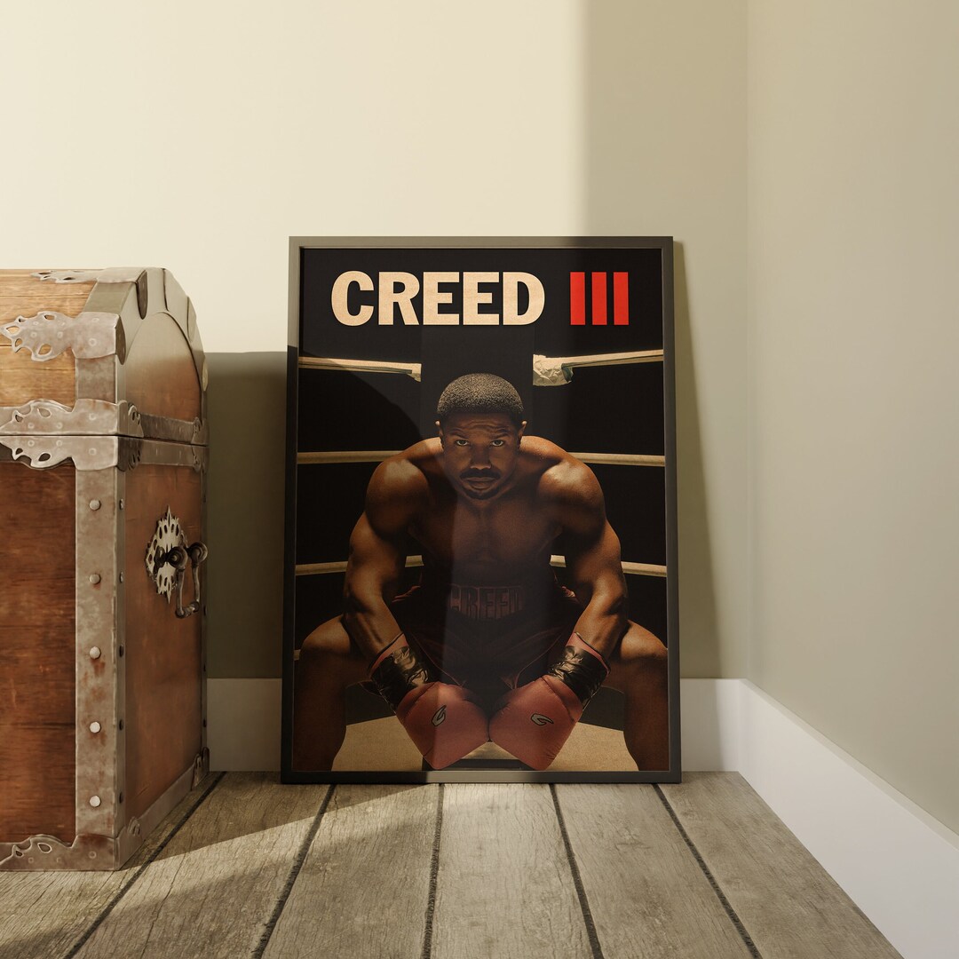 Creed 3 Vintage Poster, Adonis Creed Wall Art, Kraft Paper Print, Film ...