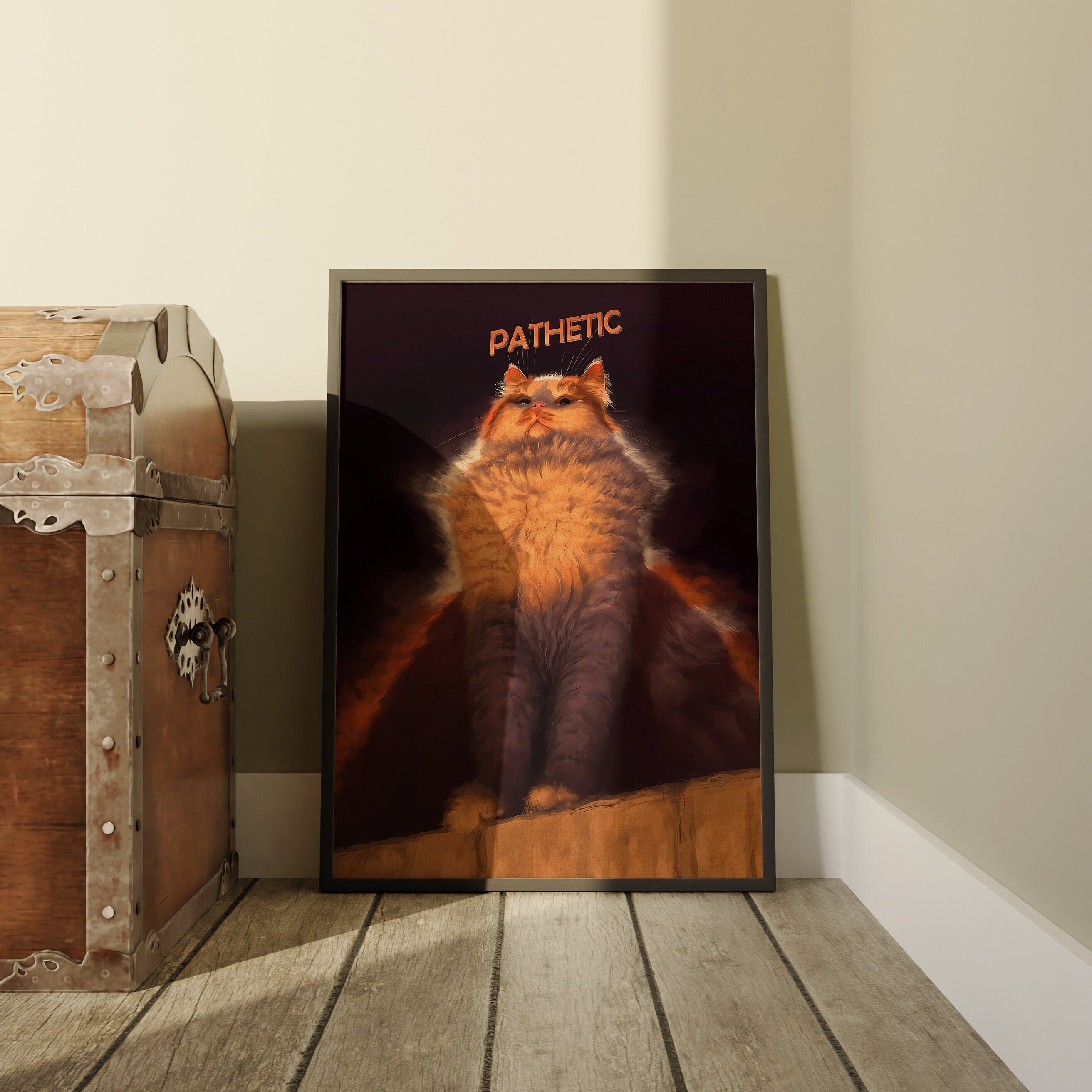 Pathetic Duck Poster Quirky Animal Art Print, Funny Duck Wall Art ...