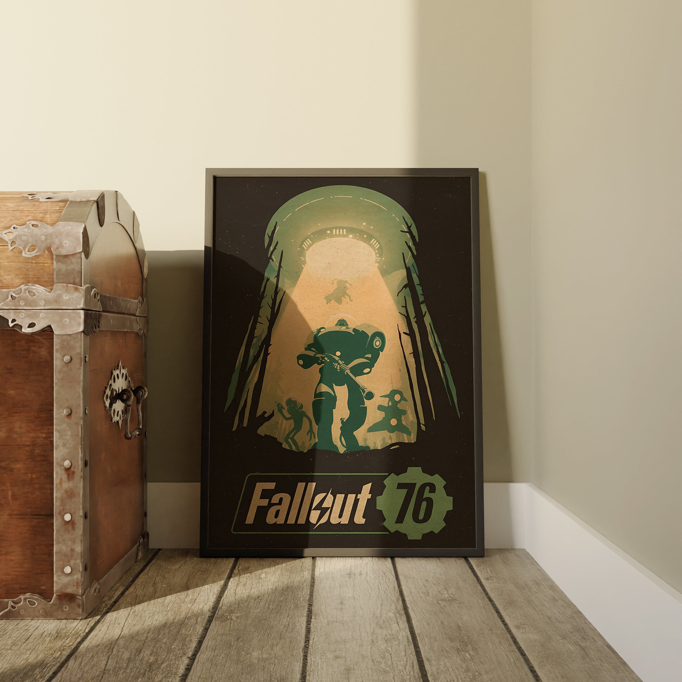 Fallout 76 Poster Post Apocalyptic World Art Print on Kraft Paper ...