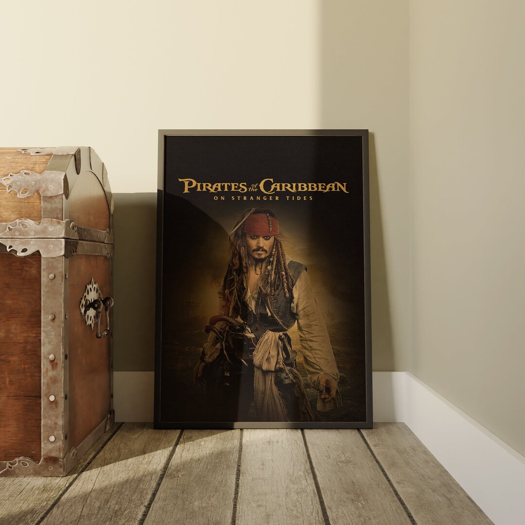 Pirates of the Caribbean Poster - Vintage Kraft Paper Print | Nautical ...