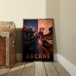 Arcane TV Series Poster, League of Legends Inspired Artwork, Stunning ...