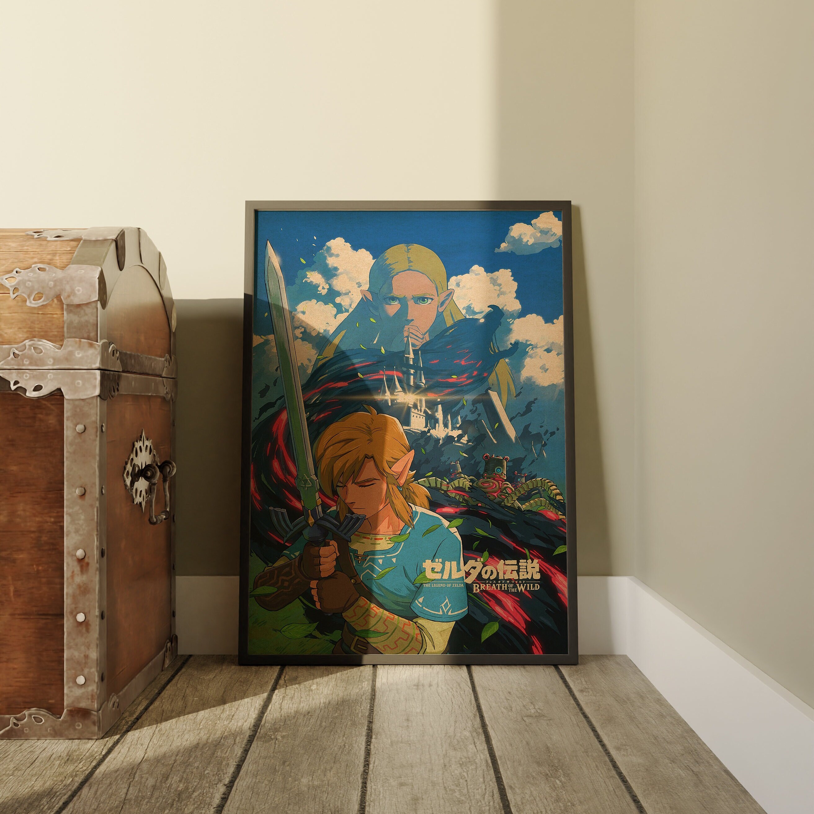 The Legend of Zelda Poster - Artistic Kraft Paper Print - Retro Video ...