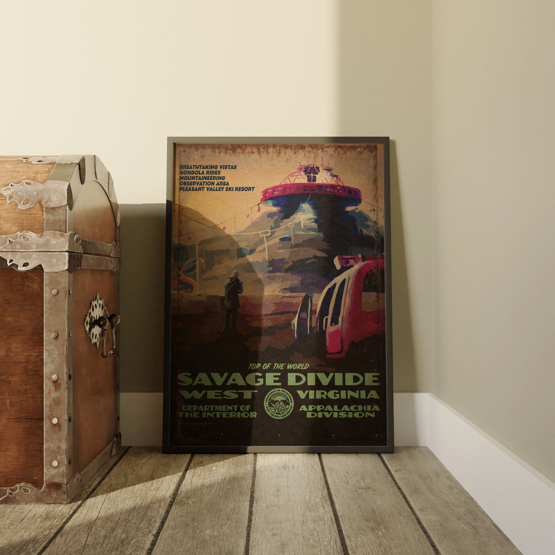 Fallout 76 Poster Post Apocalyptic World Art Print on Kraft Paper ...