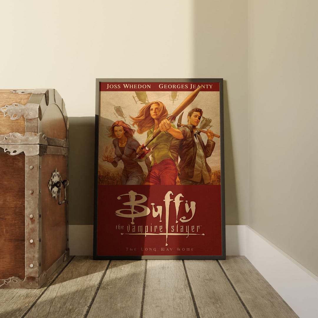 Buffy the Vampire Slayer Poster - Classic TV Show Print on Kraft Paper ...