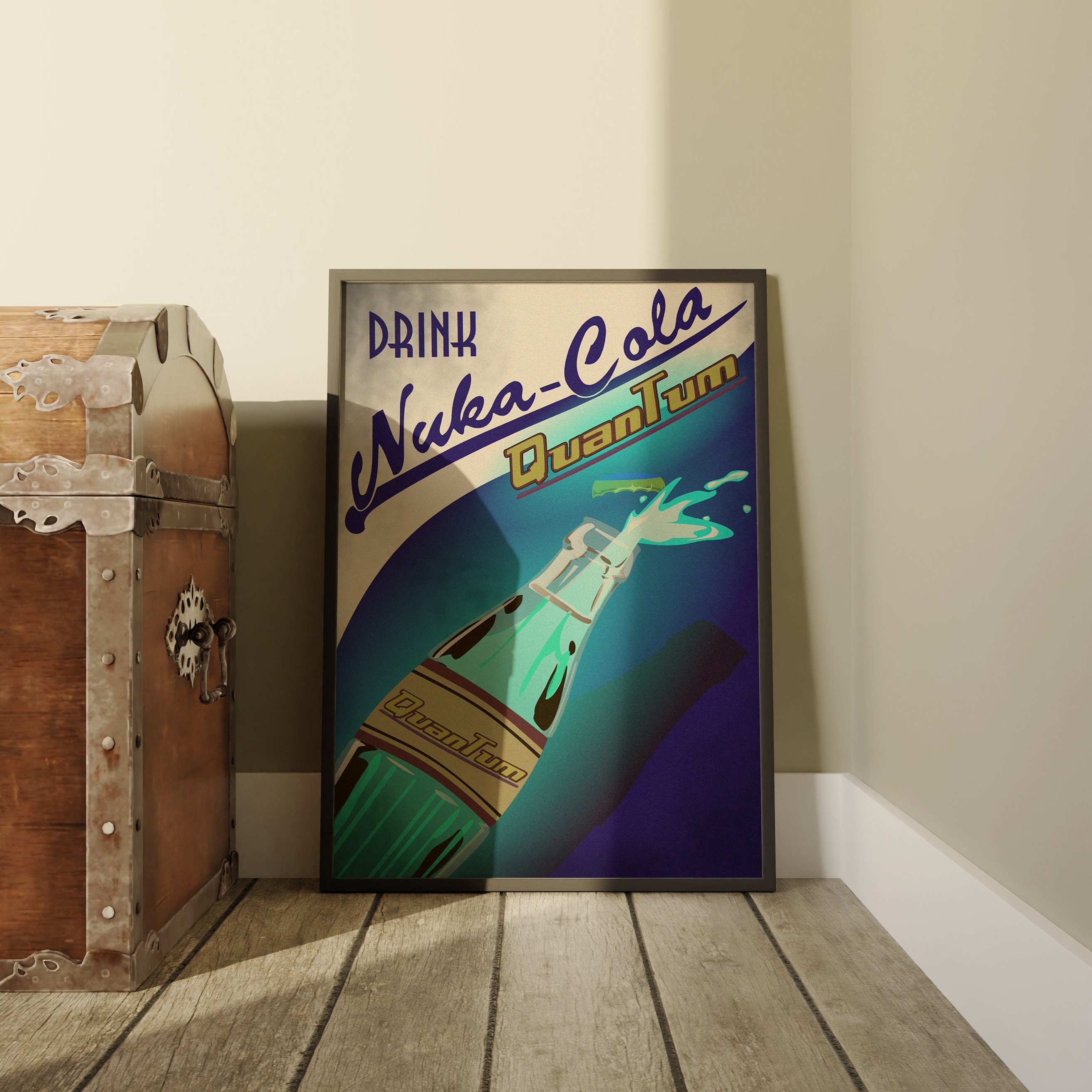 Fallout Set 3 Poster, Nuka Cola Wall Art, Vintage Style, Kraft Paper ...