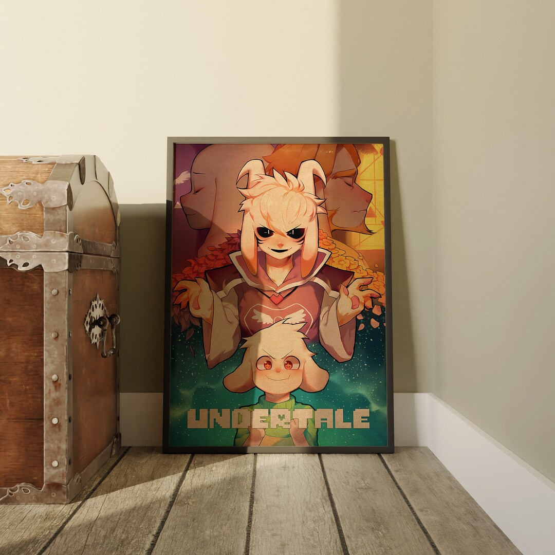 Undertale Poster, Vintage Wall Art, Iconic Video Game Characters Wall ...