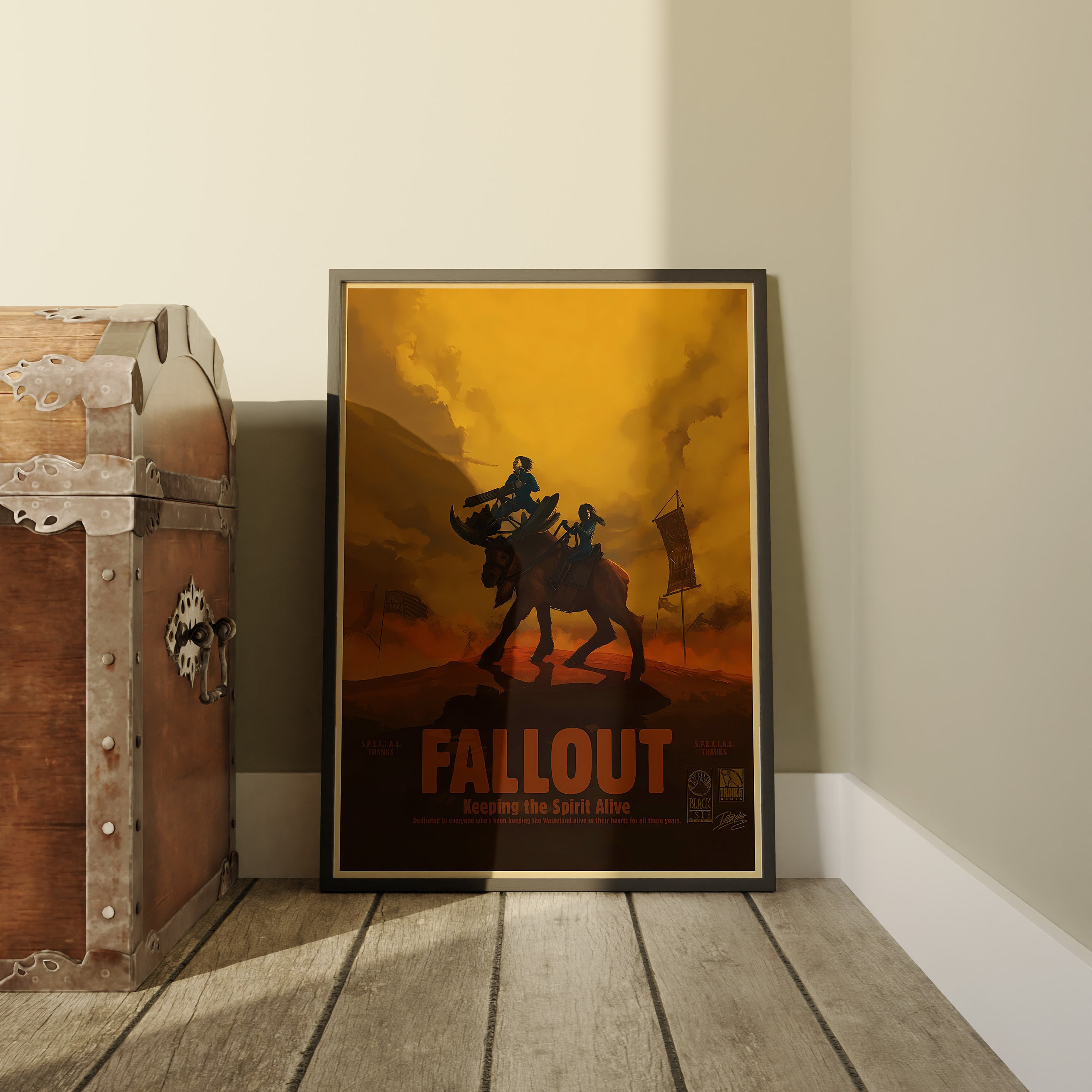 Fallout 4 Game Poster, Sci-fi Wall Art, Kraft Paper Print, Gaming Room ...