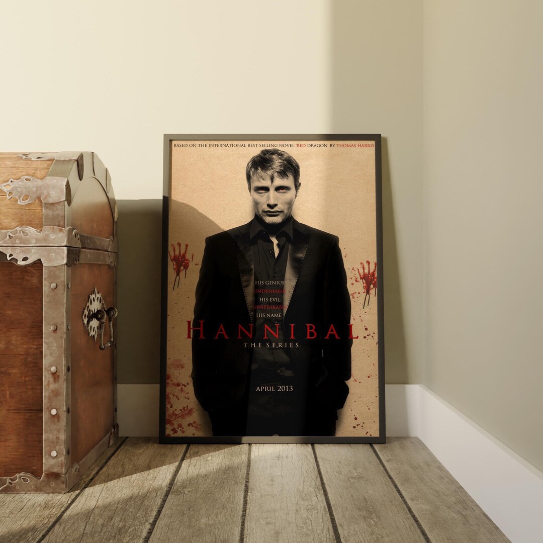 Hannibal TV Series Poster, Dark and Elegant Wall Art Decor ...