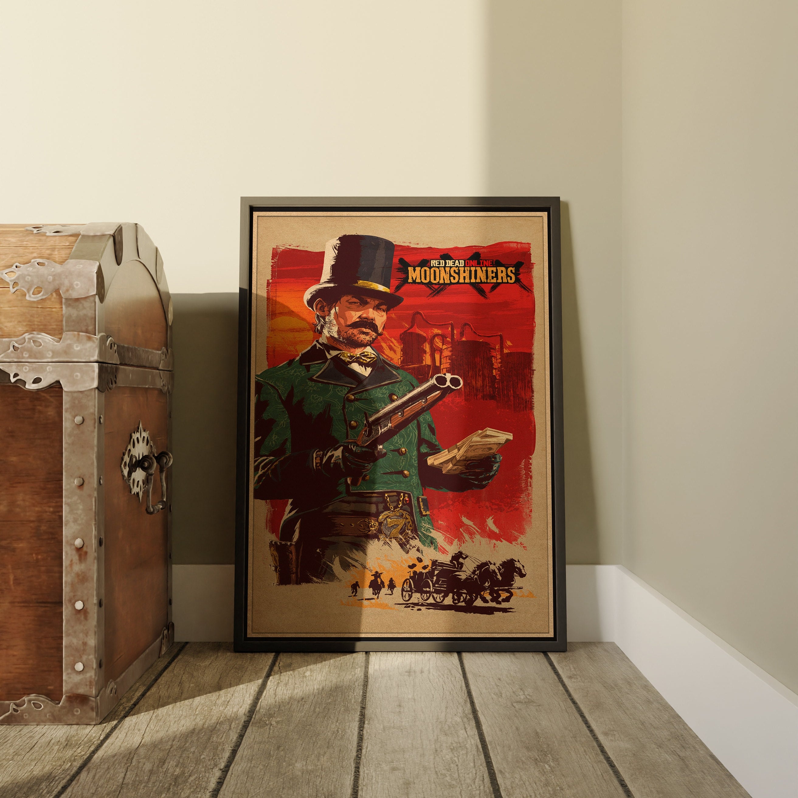 RDR 2 Game Poster, Vintage Kraft Paper Print, Western Style Gaming Wall ...