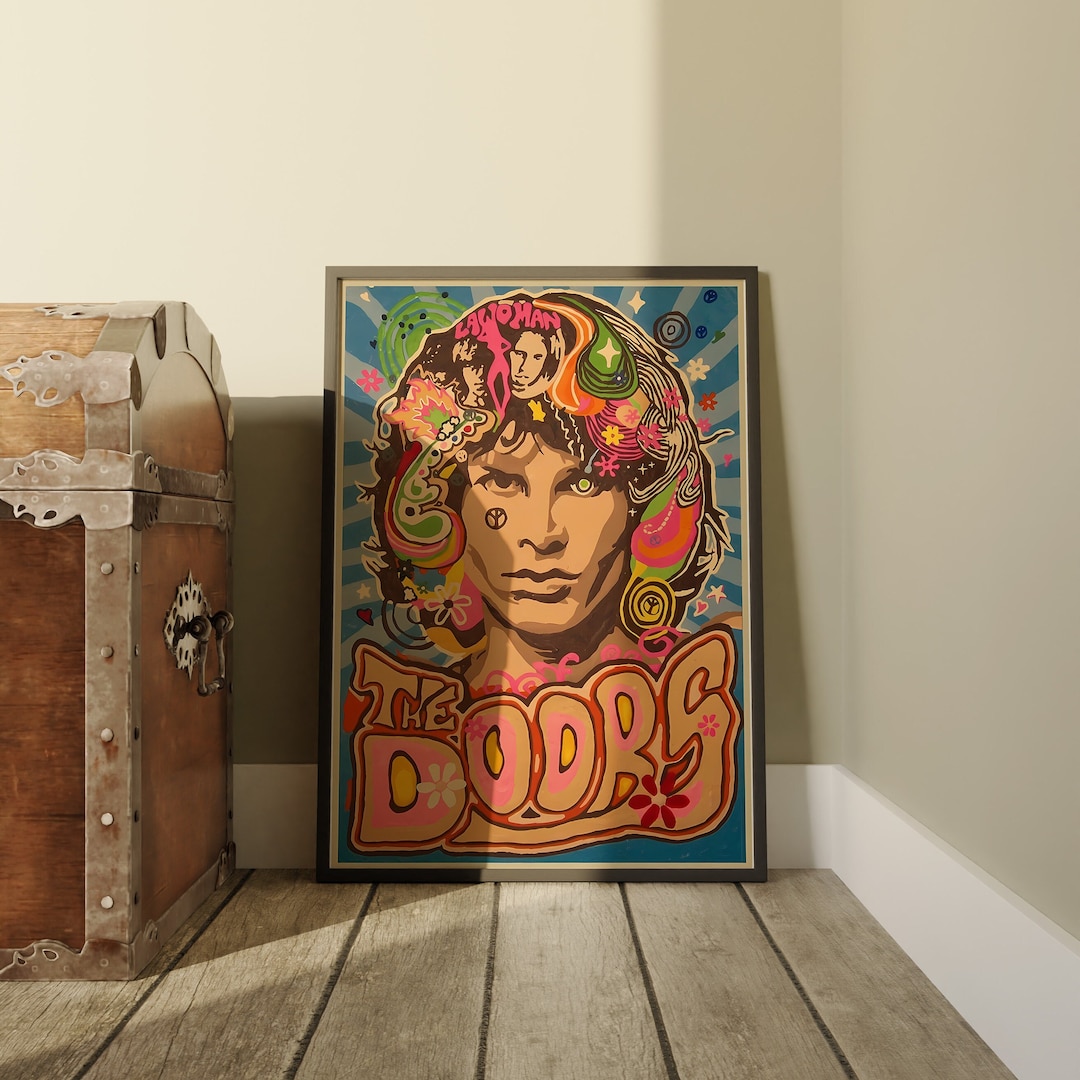 The Doors Poster, Rock Music Wall Art, Kraft Paper Print, Home Wall ...