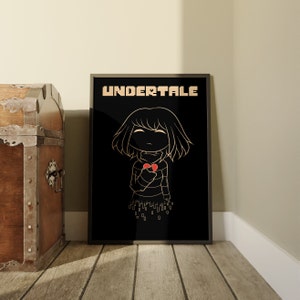 Undertale Game Poster, Retro Wall Art, Vintage Home Decor, Kraft Paper ...